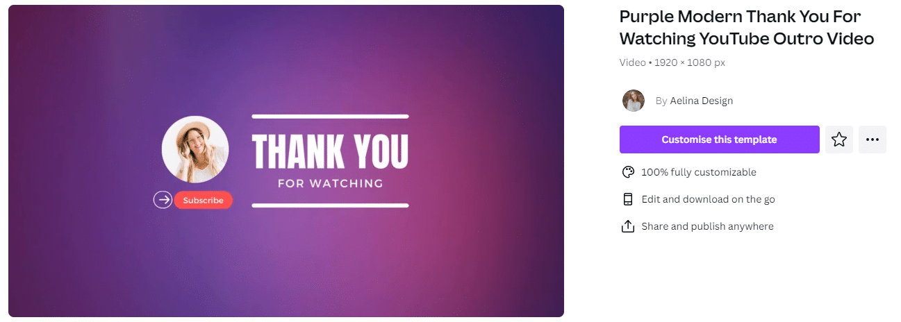 10 Stunning YouTube Outro Templates to End Your Videos with a Bang ...