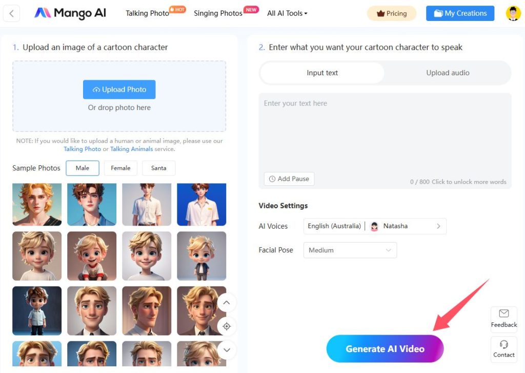 How to Make Talking Animation With AI Cartoon Video Maker