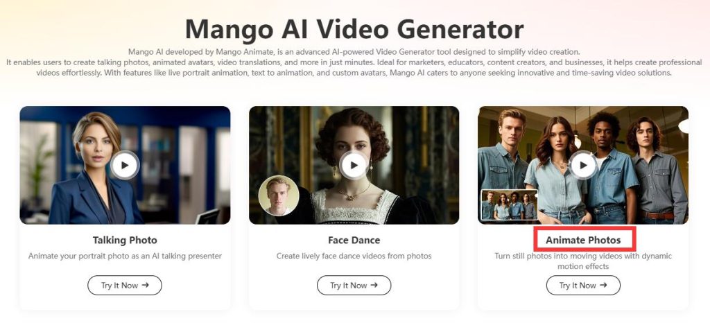 How to Animate Photos into Moving Videos with AI Online for Free