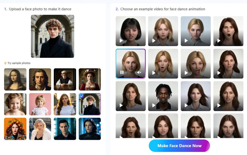 How to Animate a Face from a Photo Online Free