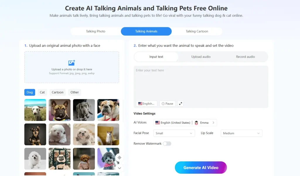 10 Best Talking Pet AI Tools to Animate Your Cat or Dog - Mango Animate